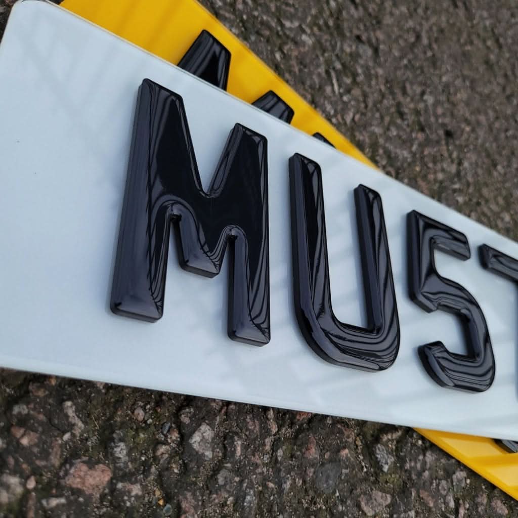 5D Gel Number Plates | 5D Number Plates | PlateZilla