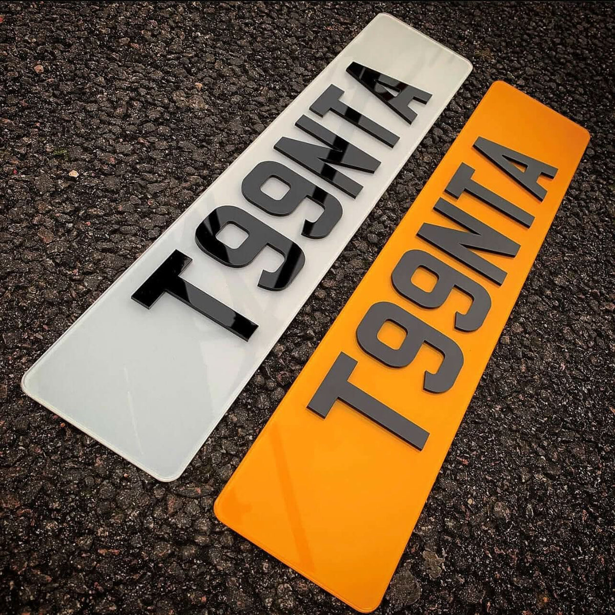 Stand Out with Custom 4D Acrylic Number Plates – Order Online Today